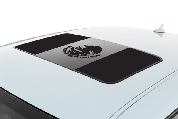 Dodge Challenger and Charger Solid Mexico Flag Sunroof Decal – ztr graphicz