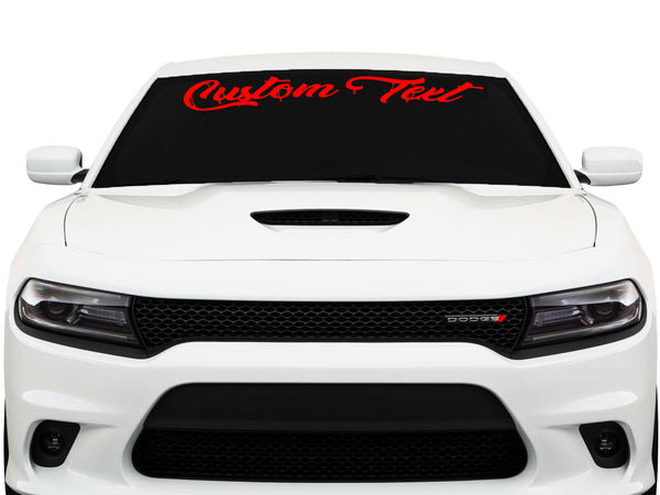 Dodge Charger Custom Dripping Script Text Windshield Vinyl Decal – ztr ...
