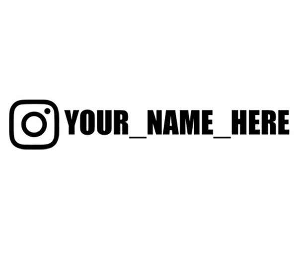 Custom Instagram Vinyl Decal Sticker – ztr graphicz