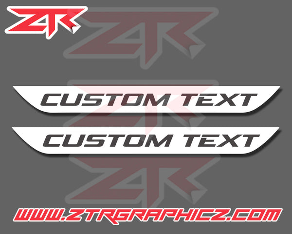 Dodge Challenger Custom Text Door Sill Decals – ztr graphicz