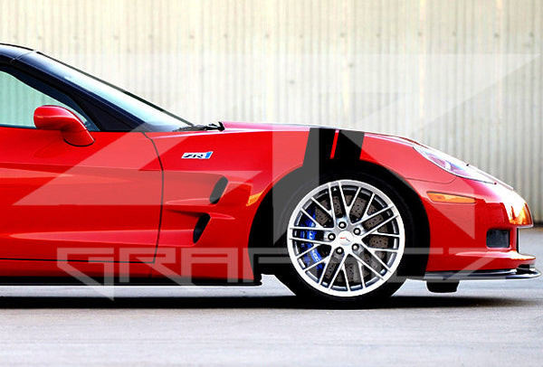 Chevy Corvette Dual Fender Stripe, Hash Mark, Stripe Decal Graphic Kit ...