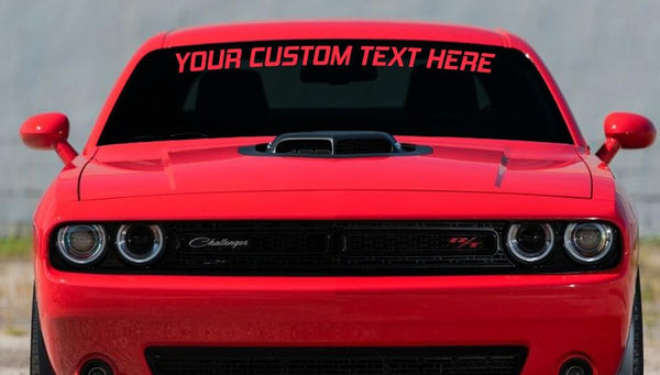 Custom Text Windshield Decal – ztr graphicz