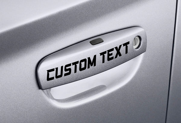 Dodge Challenger Custom Text Door Handle Vinyl Decal Graphics Kit – ztr ...
