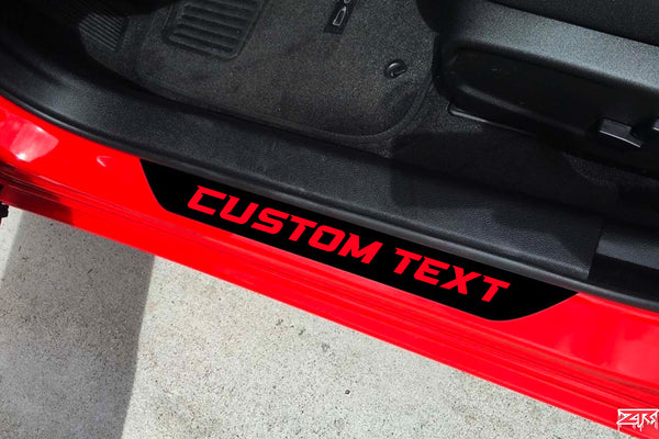 Dodge Challenger Custom Text Door Sill Decals – ztr graphicz